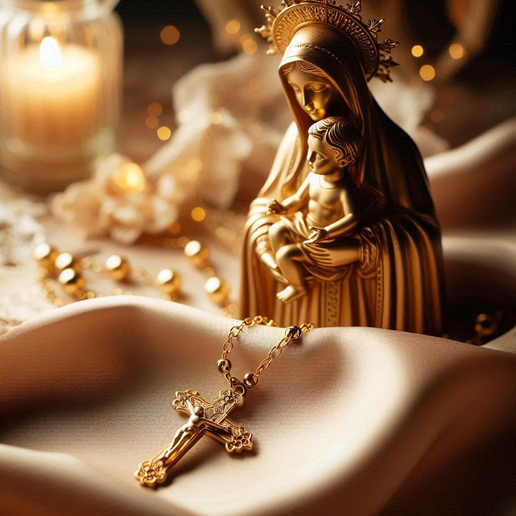 Pray the Holy Rosary of the Catholic Church in 16 Steps.